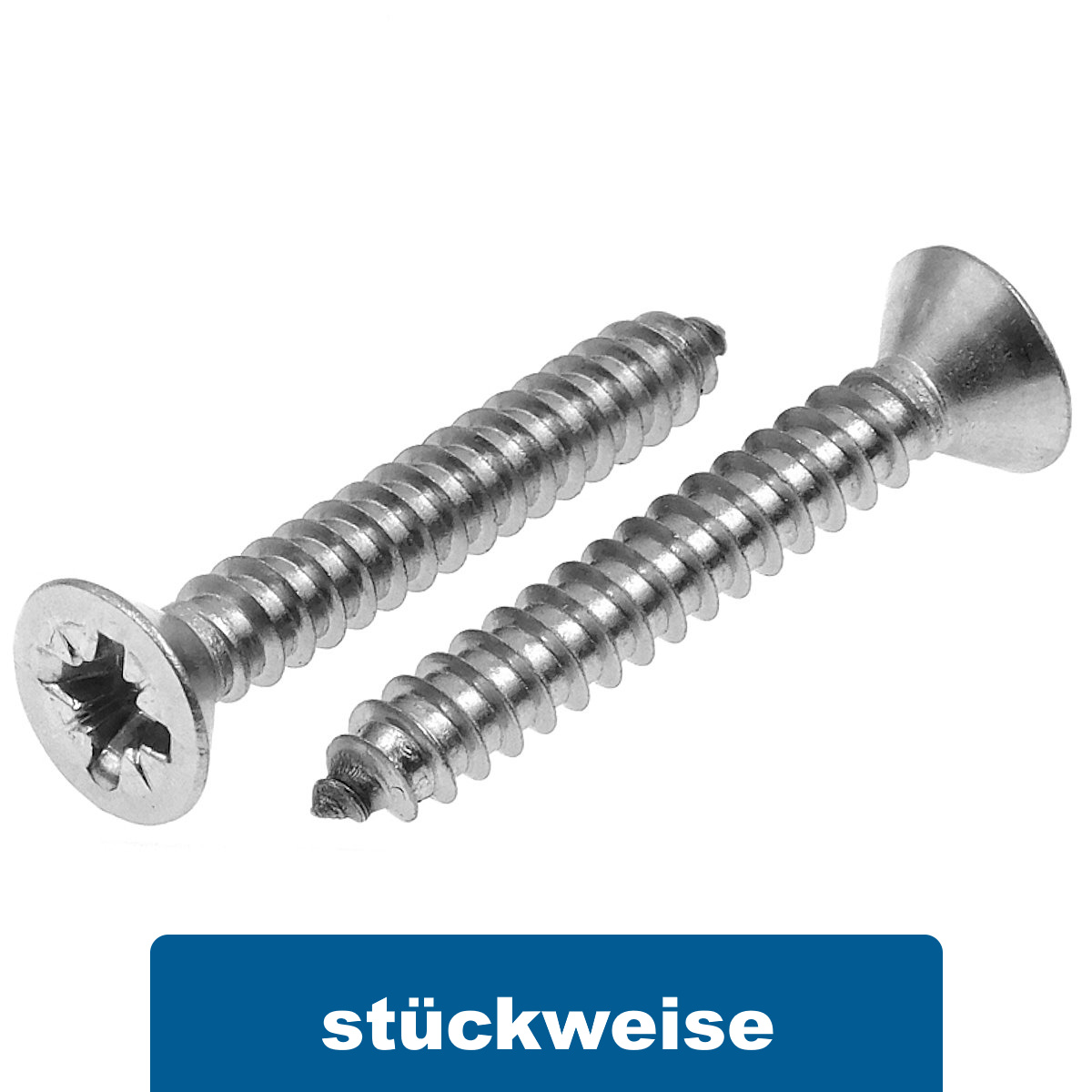 Kreuzschlitz PZ | Senkkopf-Blechschrauben | DIN 7982 | Niro A4