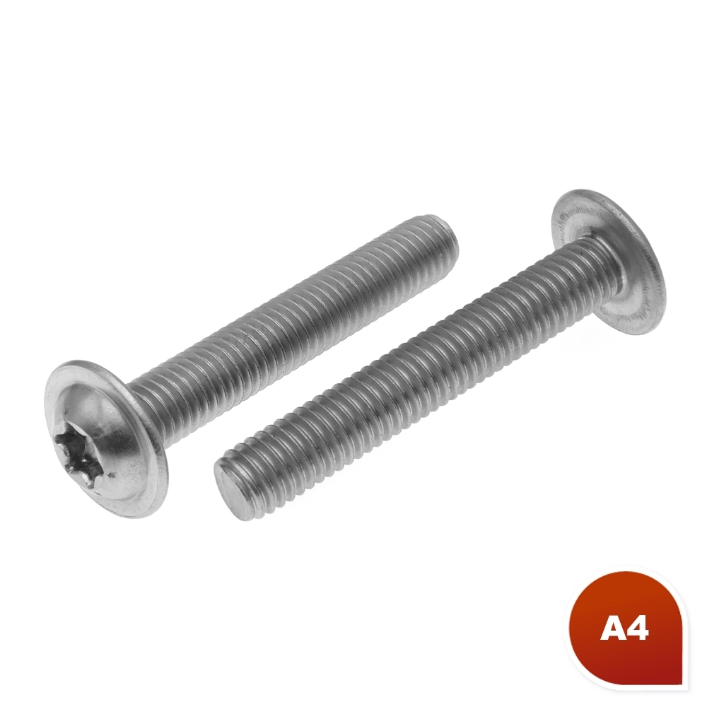 Flachrundkopfschrauben mit Flansch | ISO 7380-2 | Innensechsrund TX