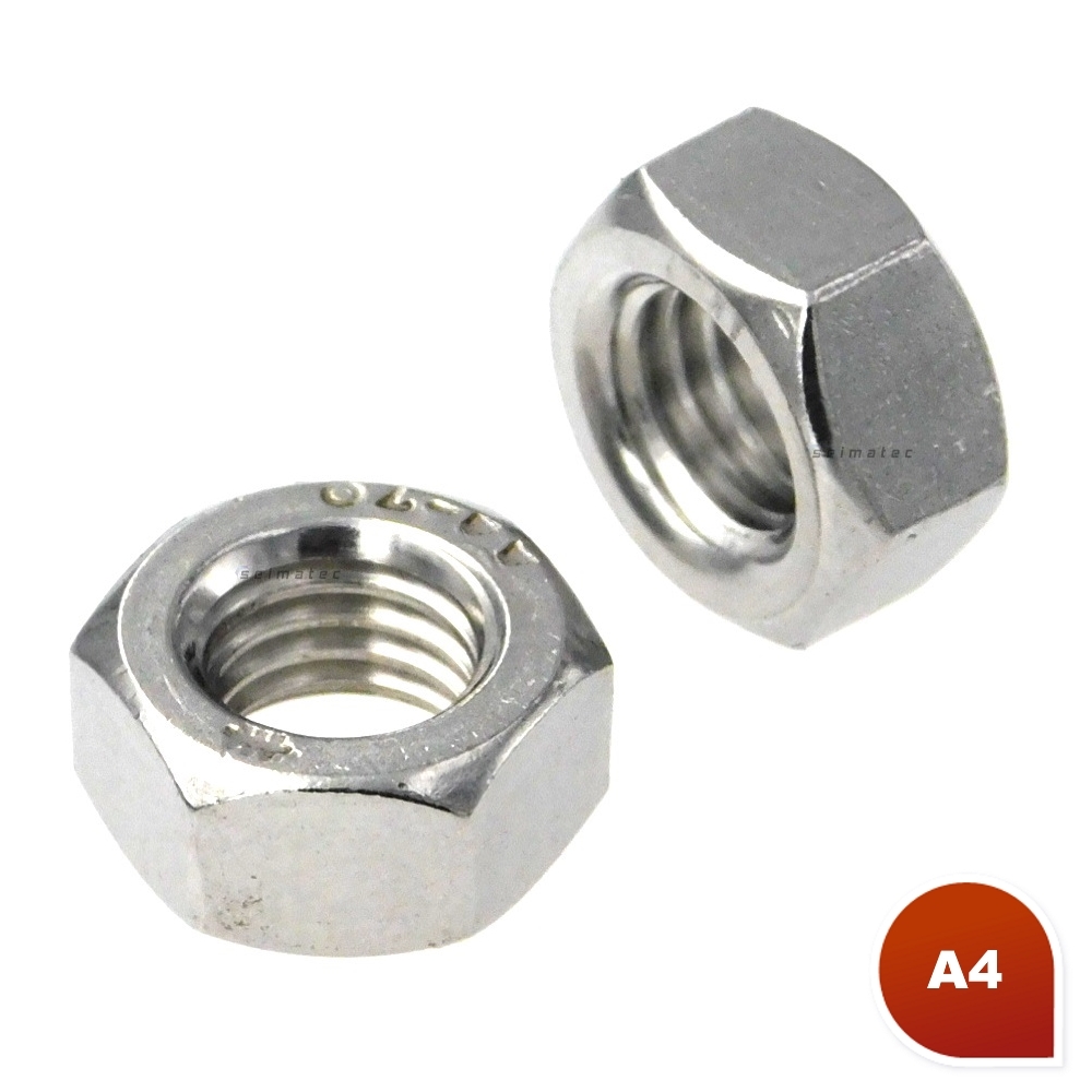 Sechskantmuttern • Edelstahl A4 • DIN 934 • ISO 4032