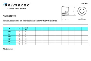 Ölablassschraube | Verschlussschraube | Edelstahl A2 | DIN 906
