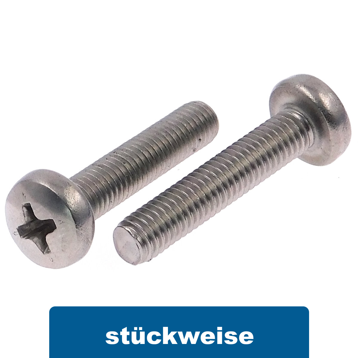 Linsenkopfschrauben Kreuzschlitz PH A2 DIN 7985 einzeln