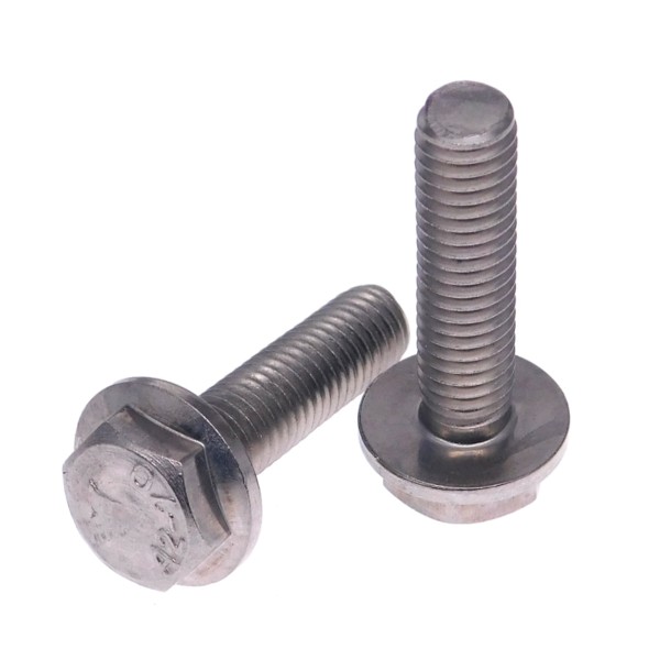 Edelstahl Schraube mit Bund DIN 6921 A2