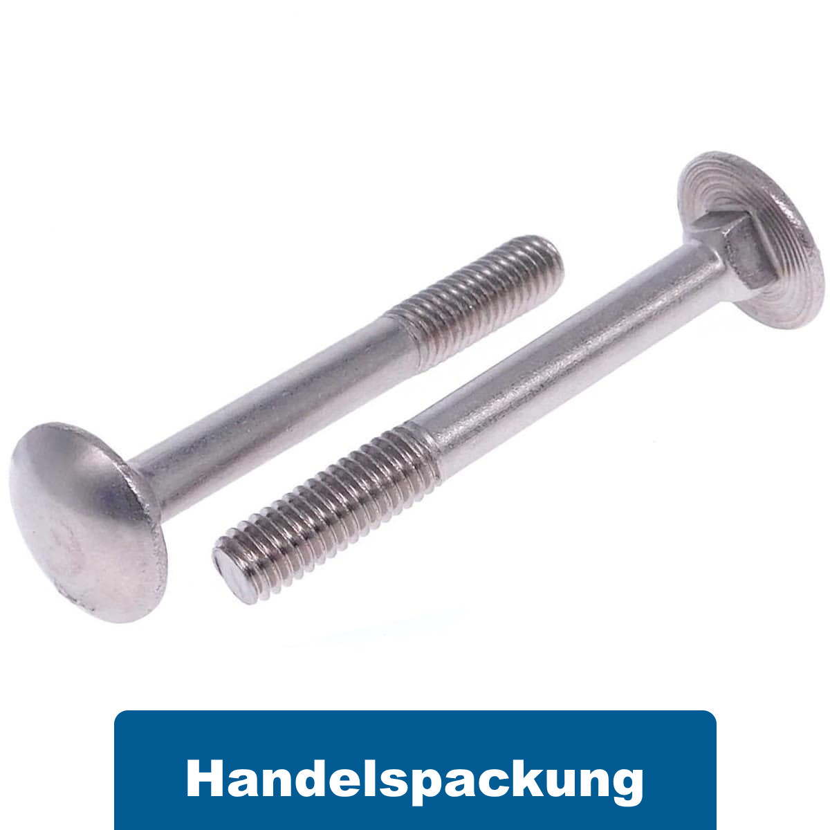Schlossschrauben DIN 603 Edelstahl Teilgewinde