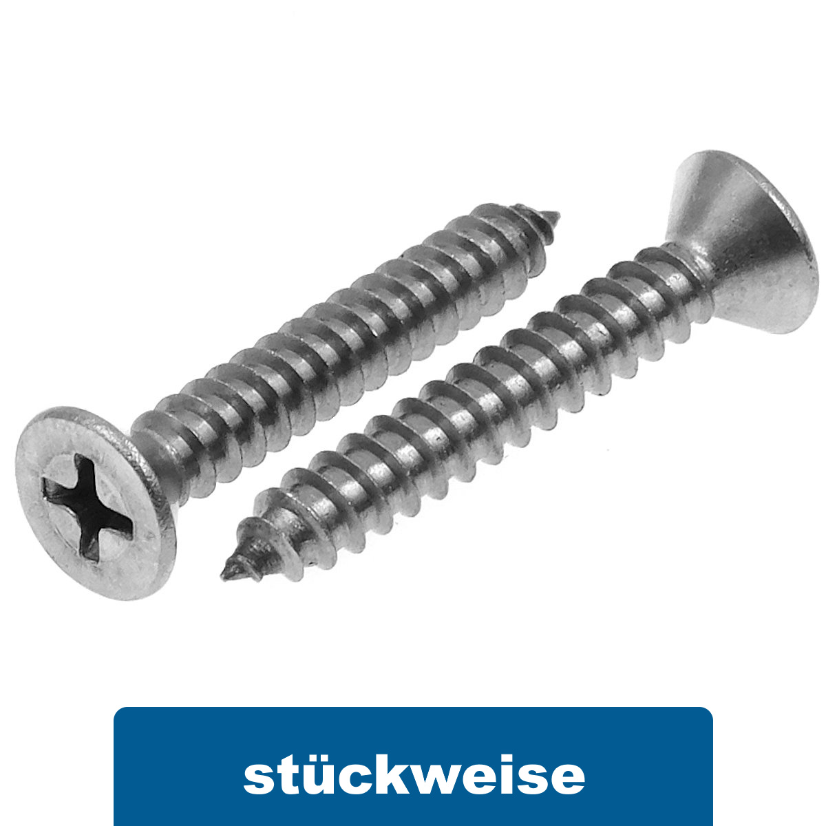 Blechschrauben mit Senkkopf | Kreuzschlitz | A2