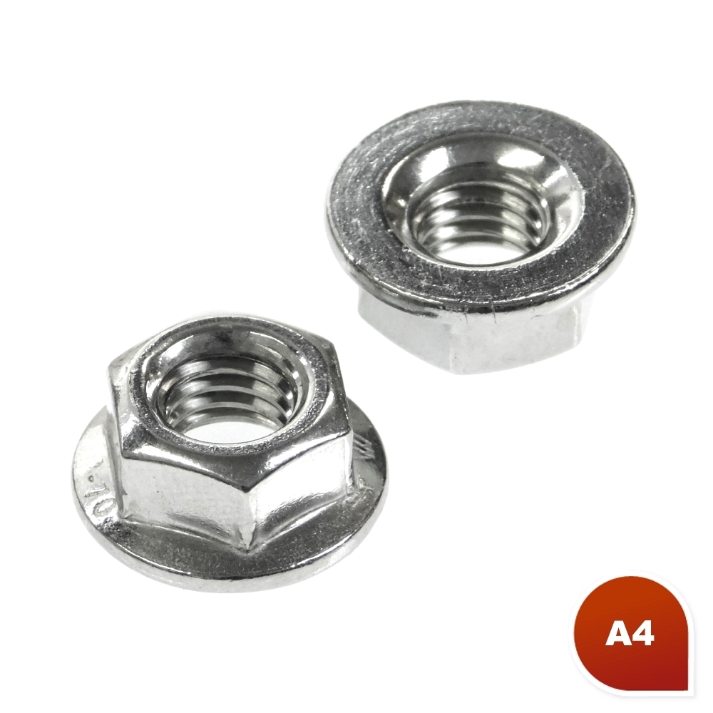 DIN 6923 Flanschmutter | Edelstahl A4 | schrauben-seimatec