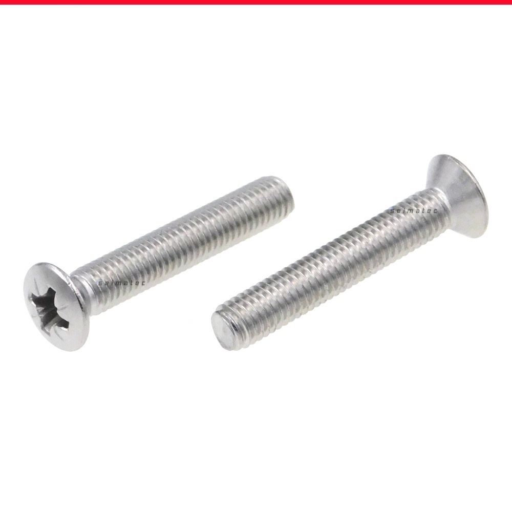Linsensenkkopfschrauben Pozidriv Kreuzschlitz Edelstahl A4 DIN 966