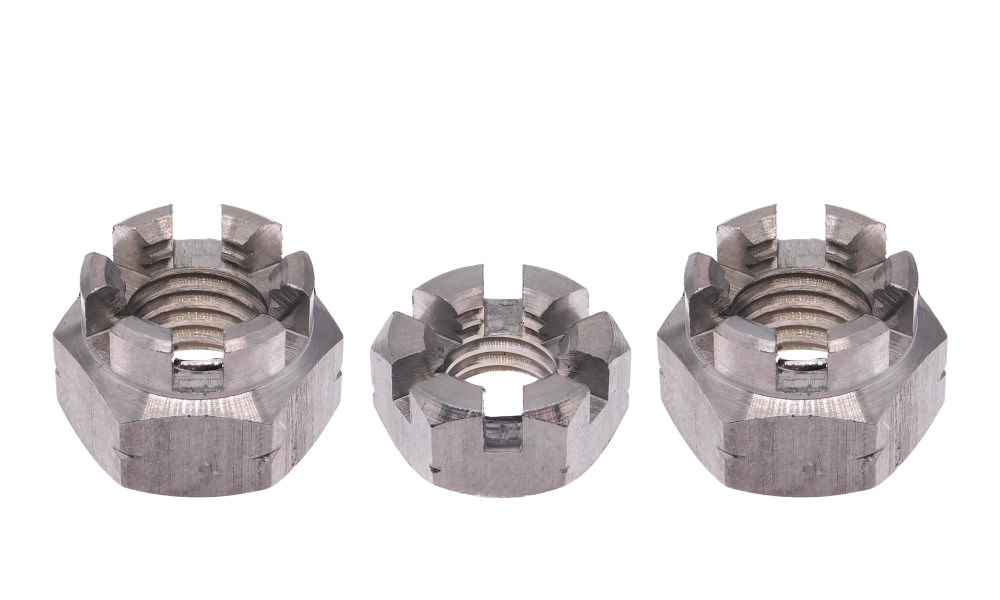 Edelstahl-Kronenmuttern DIN 935 & 937 – Hohe & niedrige Form
