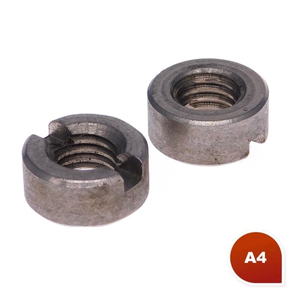 Schlitzmuttern Edelstahl A4 einzeln bestellbar