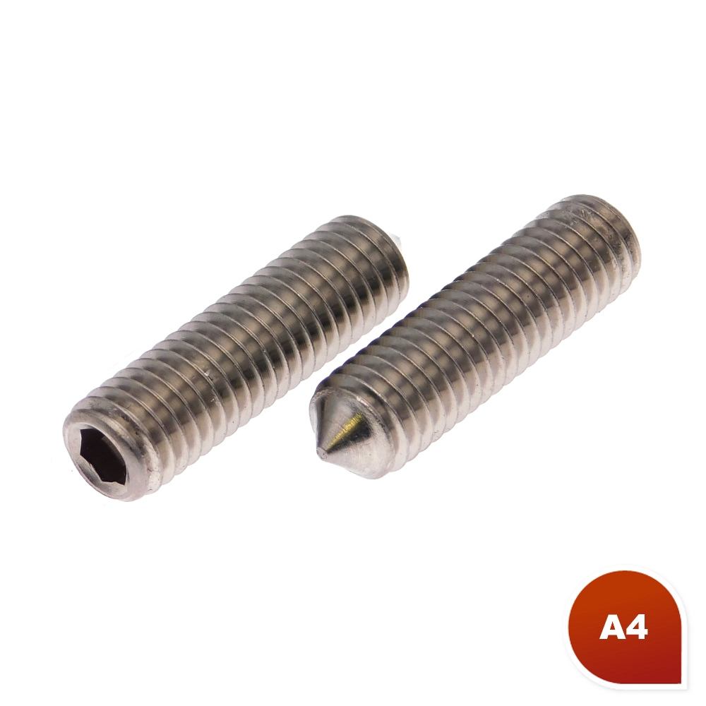 Madenschrauben • DIN 914 • Gewindestifte • Edelstahl A4