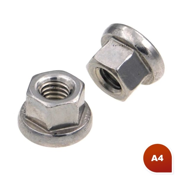Sechskantmutter, Bundmutter A4-50 DIN 6331
